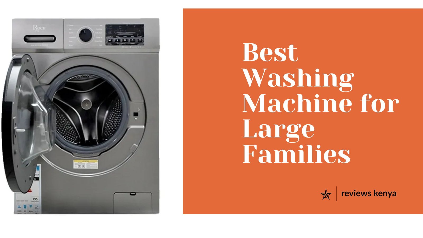 How to Select the Best Washing Machine for Large Families - Reviews Kenya